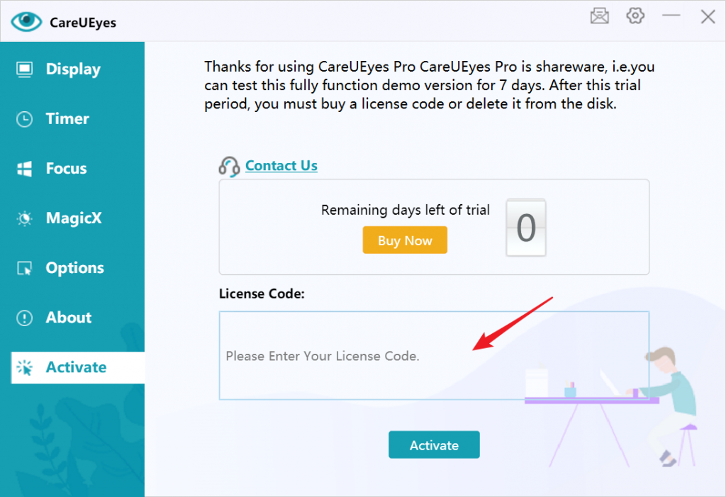 How to activate CareUEyes Pro – Fastspring - CareUEyes