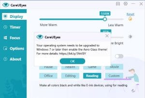 How to use Reading Mode on Windows 7/Windows10 - CareUEyes