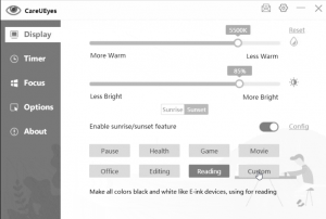 How to use Reading Mode on Windows 7/Windows10 - CareUEyes