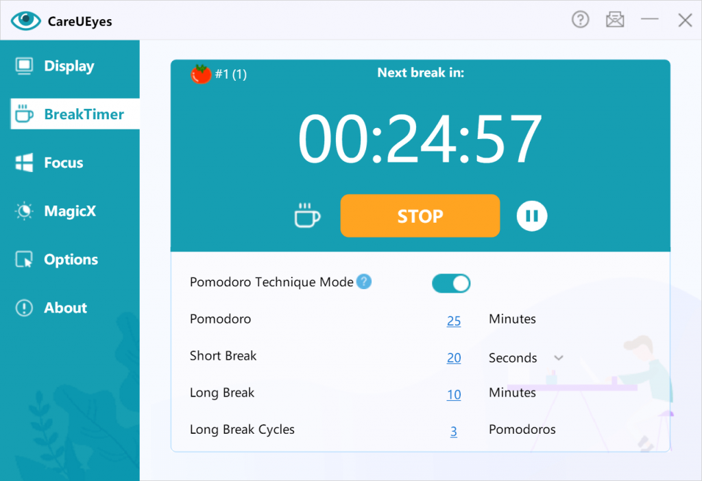 Break Timer - CareUEyes